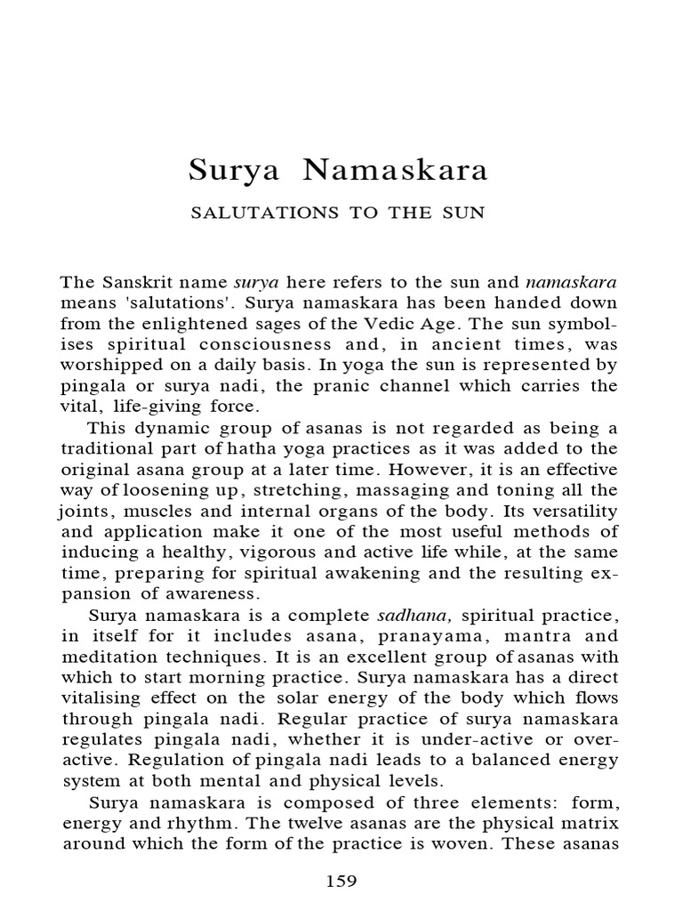 Surya Namaskar | PDF | Asana | Prana