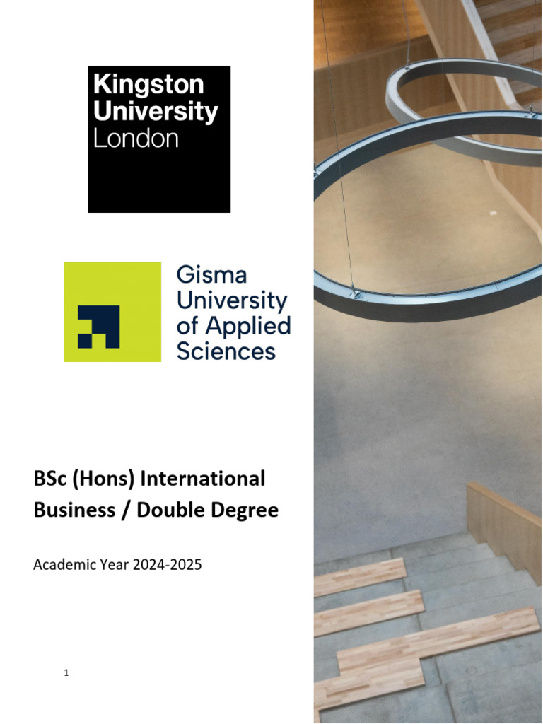 Programme Handbook Double Degree Bachelors | PDF | Academic Degree ...