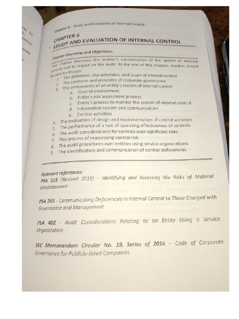 STUDY AND EVALUATION OF INTERNAL CONTROL (Auditing) | PDF