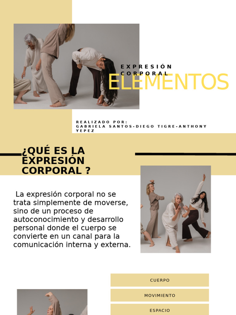 Elementos de la Expresión Corporal | PDF | Bailes | Aceleración