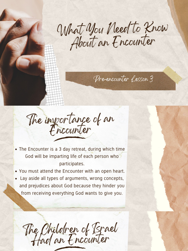 Pre Encounter Lesson 7 (What You Need To Know About An Encounter) | PDF ...