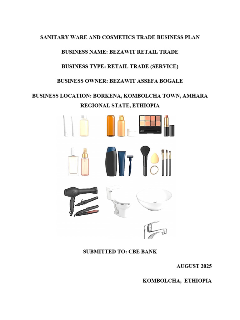 Sanitary Ware & Cosmetics Business Plan | PDF | Point Of Sale | Supply ...