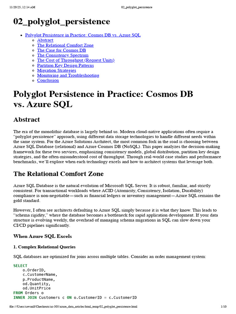 02 Polyglot Persistence | PDF | Data Management | Computing