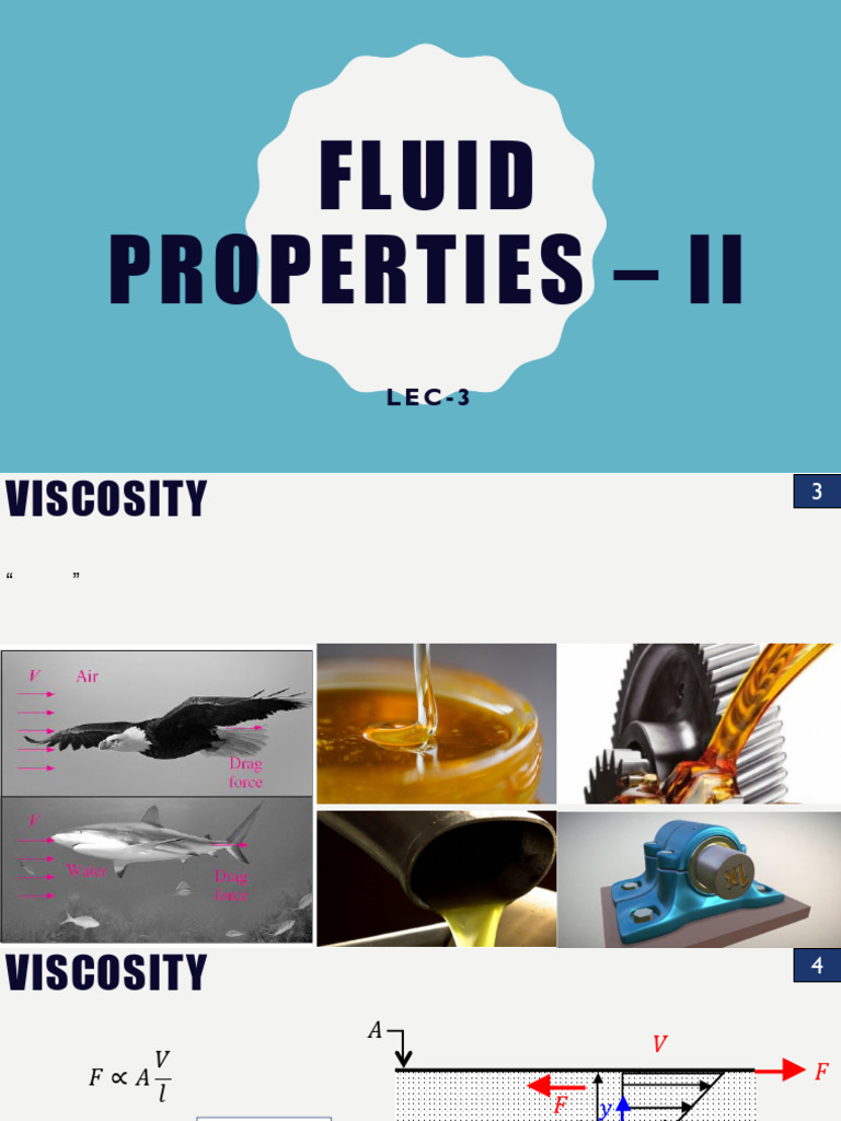 3- Viscosity _ Fluid Statics | PDF | Viscosity | Pressure