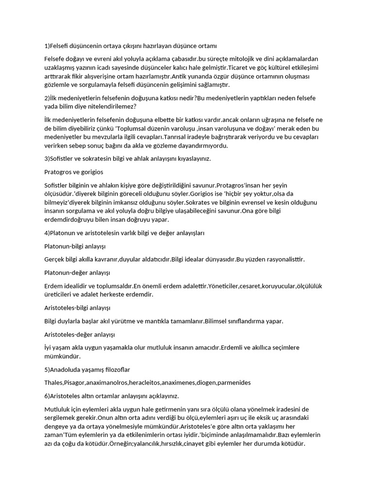 Felsefe | PDF