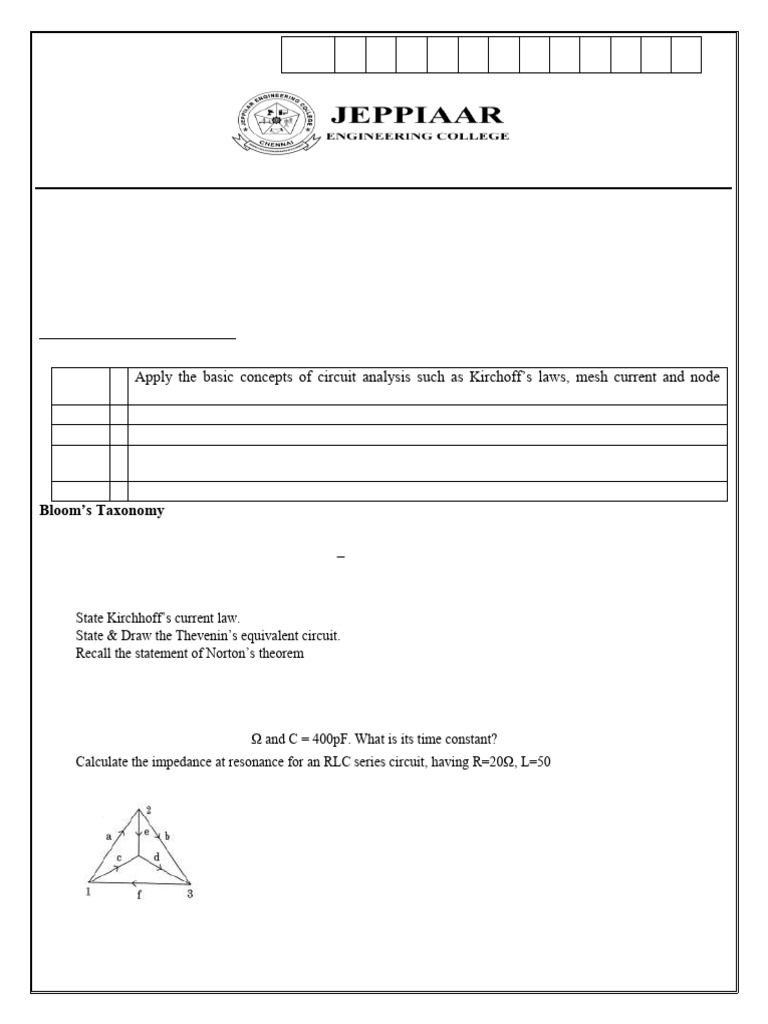 Ec3251- CA Model Qp | PDF | Inductance | Electrical Impedance