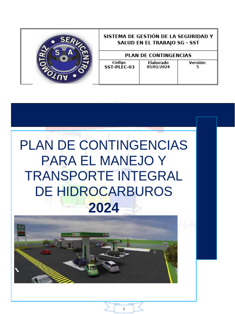 Plan de Contingencias Hidrocarburos 2024 | PDF | Residuos | Residuos ...