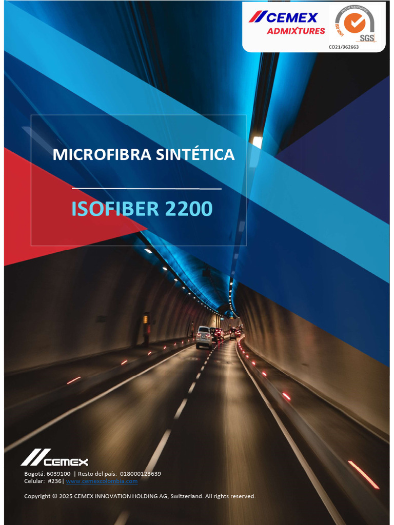7. ISOFIBER 2200_TDS_2025 | PDF | Hormigón | Laboratorios