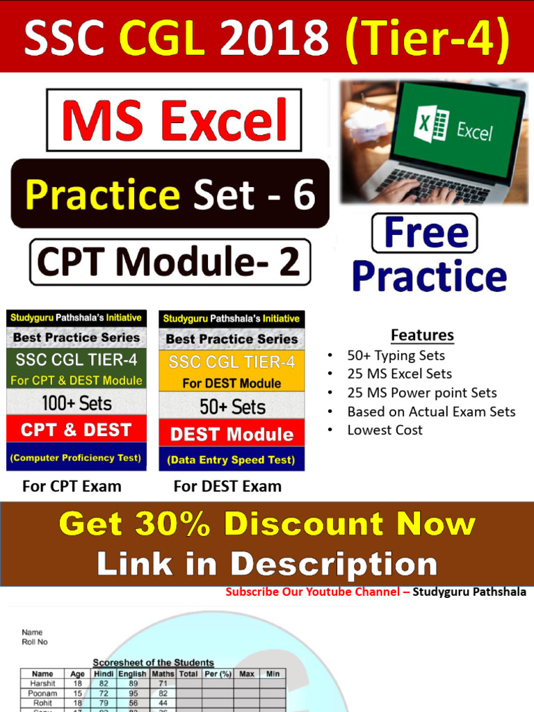 Excel Set 6-Done | PDF