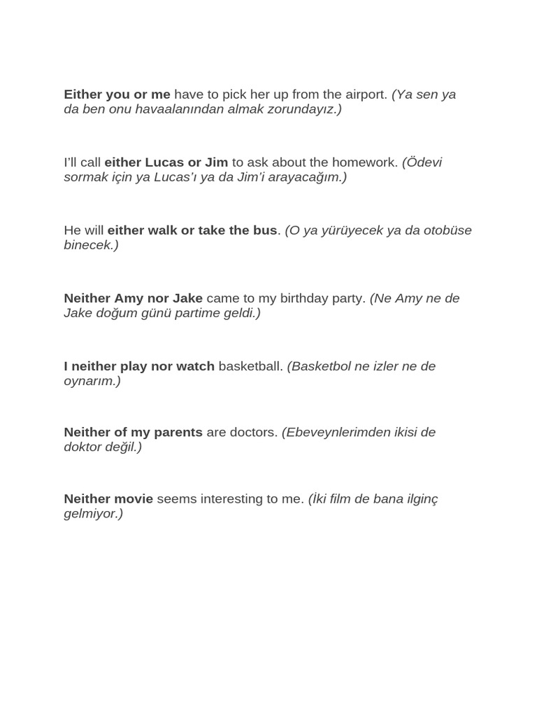 Neither Nor | PDF