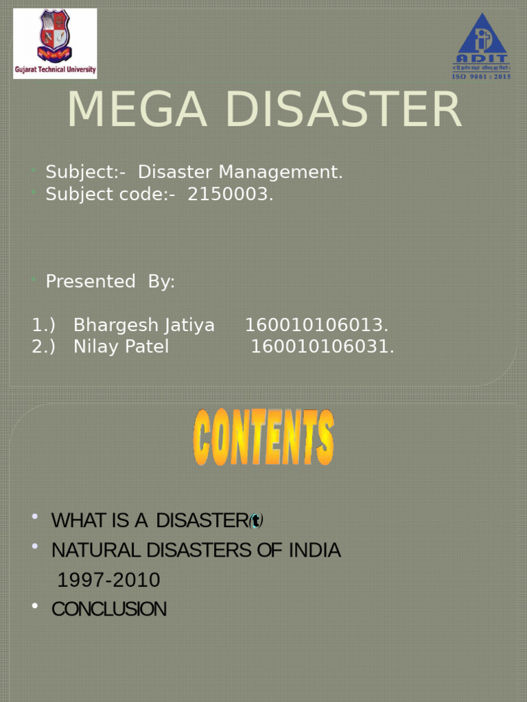 Mega Disaster | PDF | Storms | Natural Events