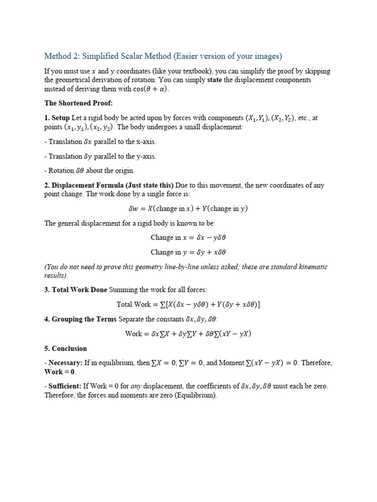 Easier Proofs of Virtual Work | PDF | Sphere | Curvature