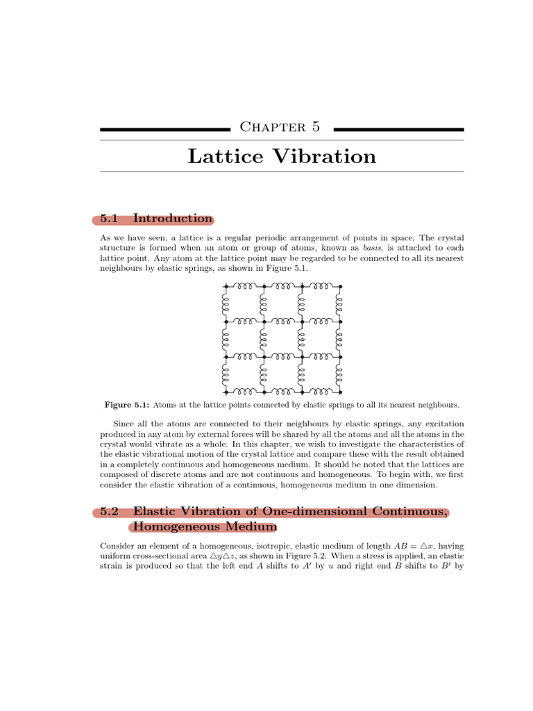 Lattice Vibration CT PDF | PDF | Waves | Mechanical Engineering