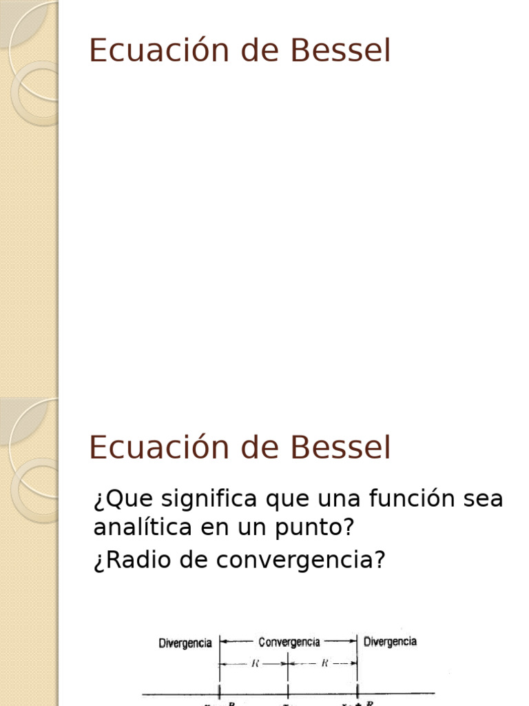 Ecuación y Funciones de Bessel | PDF