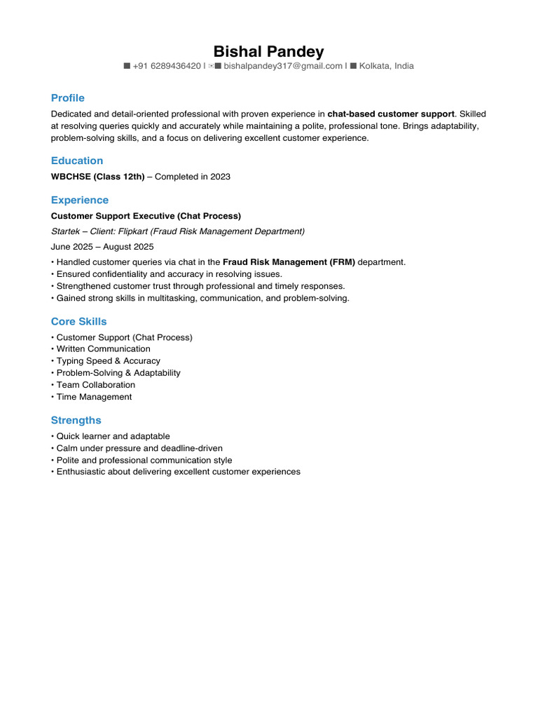 Cv Bishal Pandey | PDF