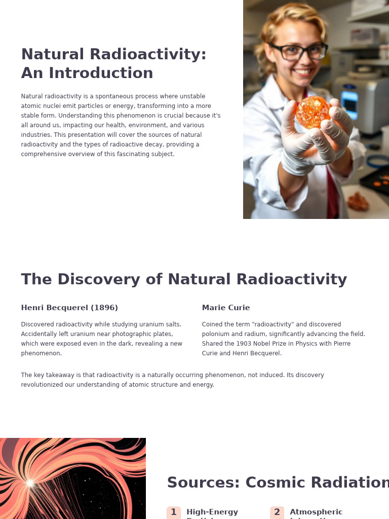 Natural Radioactivity an Introduction | PDF | Radioactive Decay | Gamma Ray