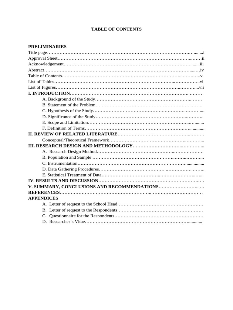 PR2 Table of Contents | PDF
