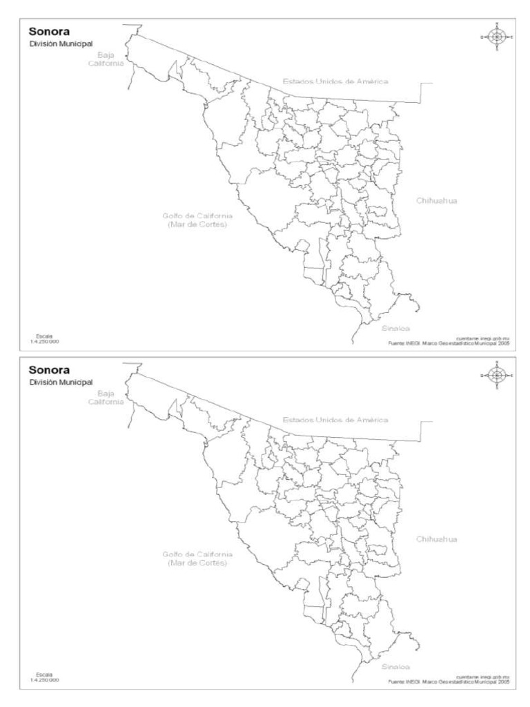 Mapa de Sonora | PDF