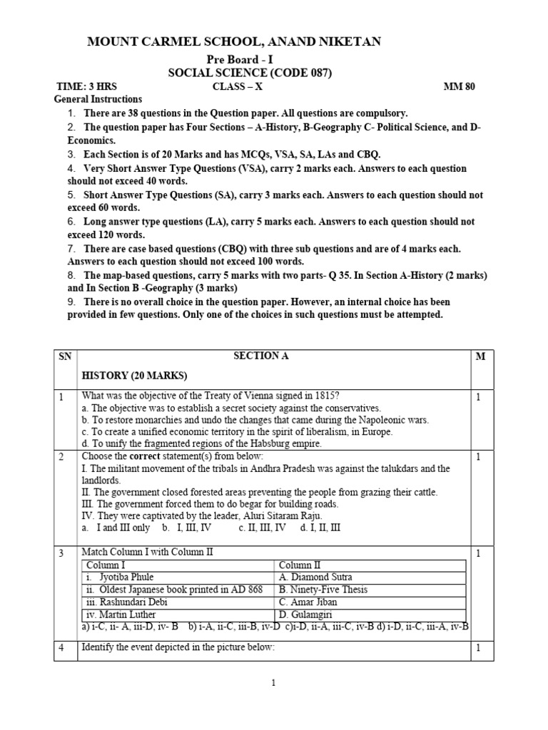 PDF Pb1 Social Science 2025 2026 | PDF | Liberalism | Sri Lanka