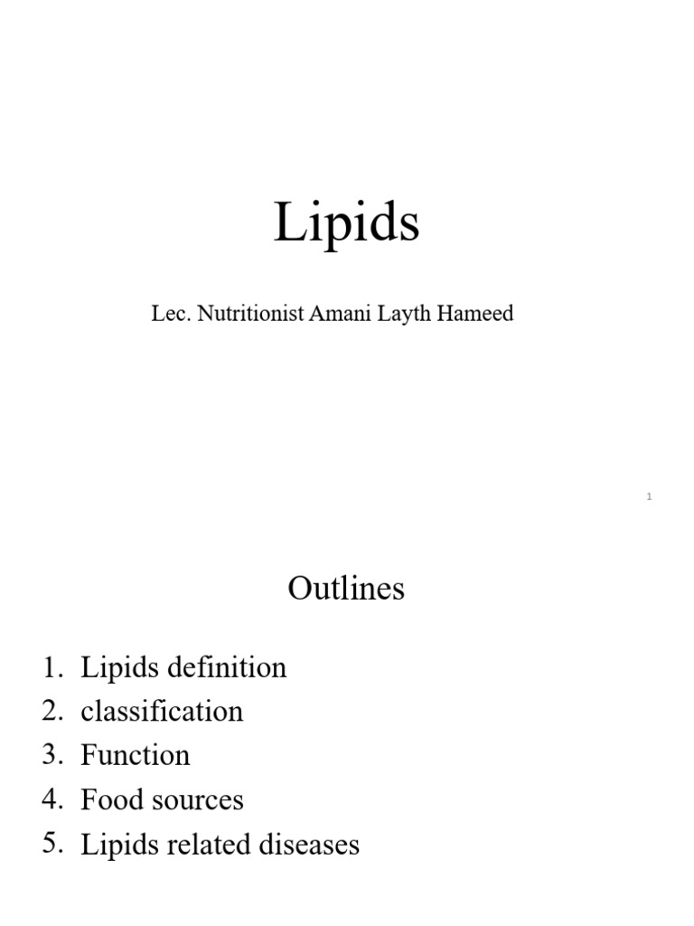 Lipids | PDF | Fat | Cholesterol