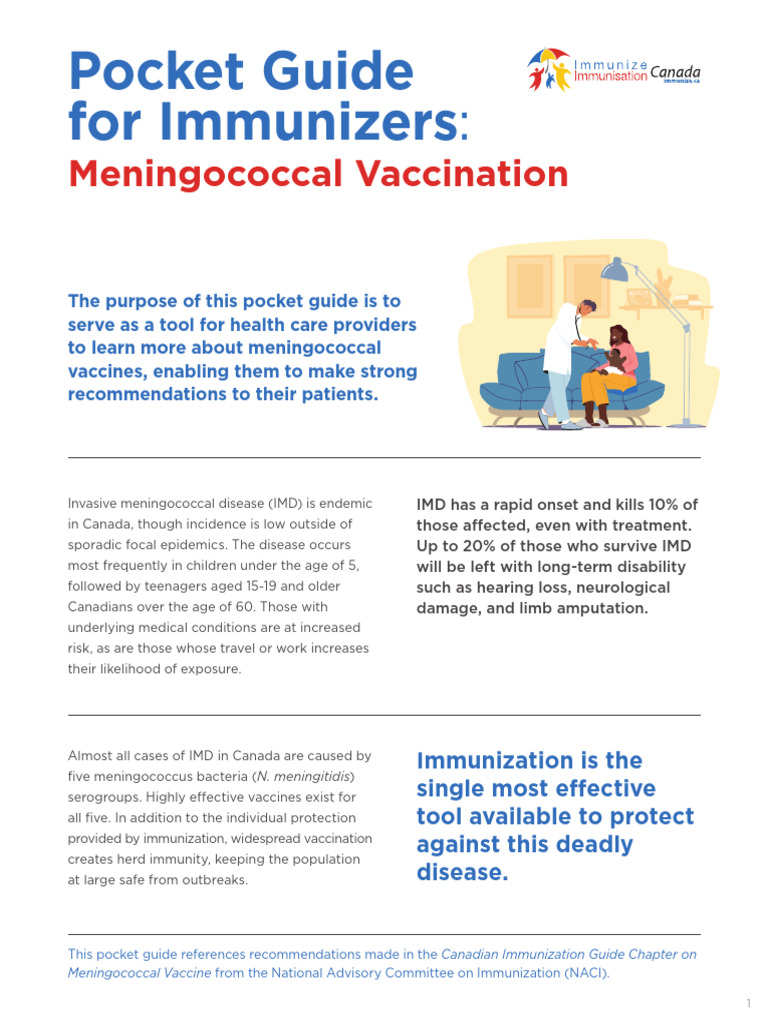 Meningococcal Vaccination Guide for Providers | PDF | Vaccines | Human ...