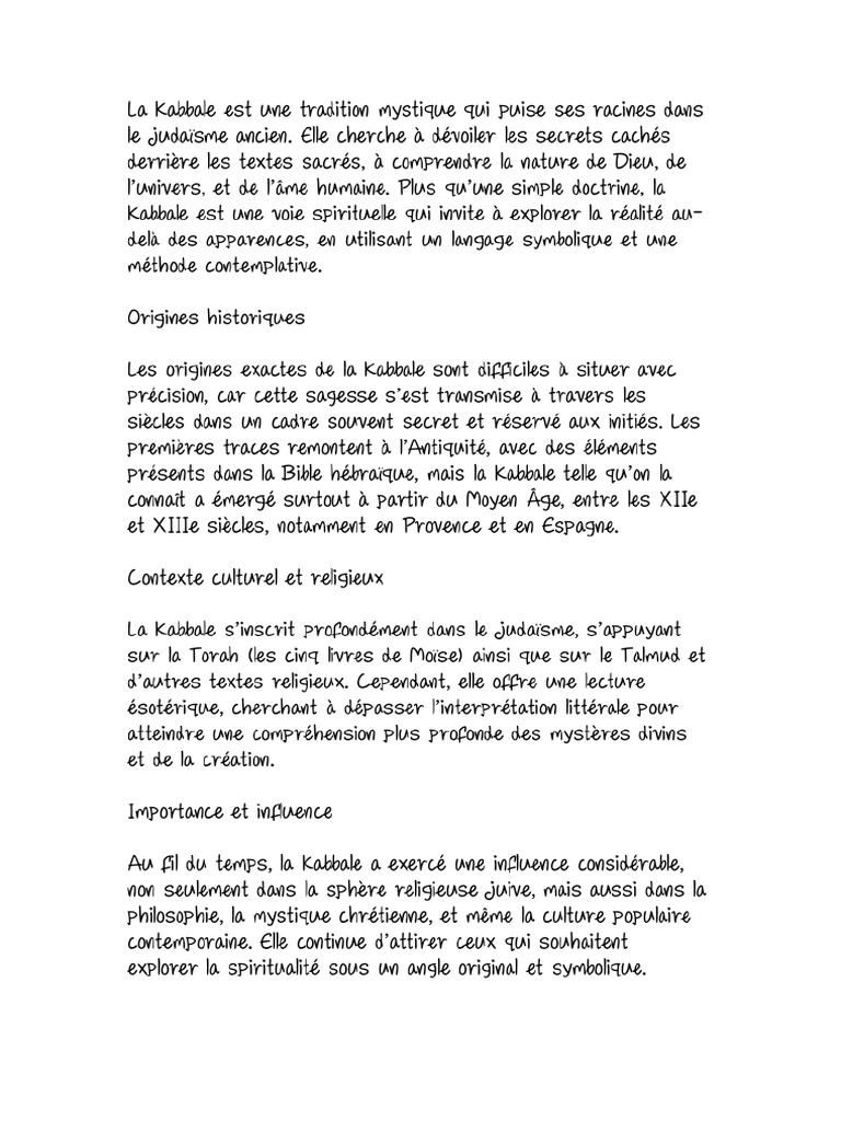 Kabbal Vrais by Esprit | PDF