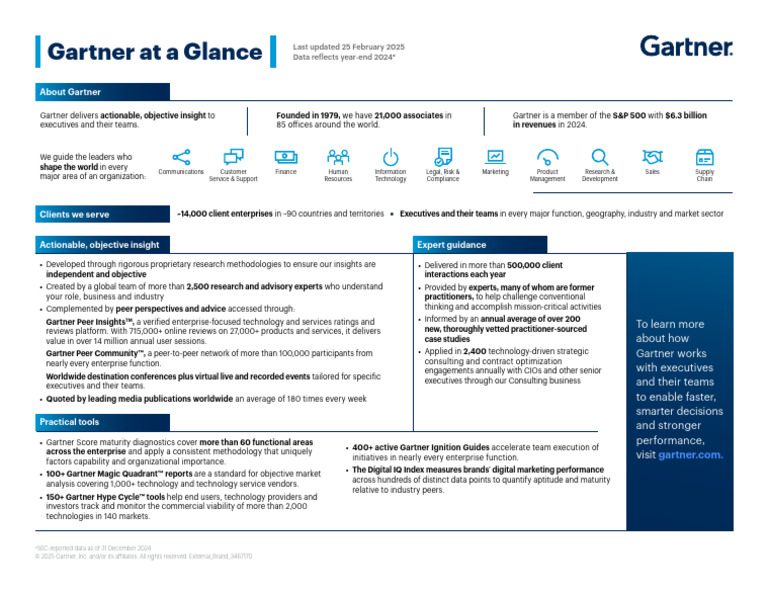 Gartner's Global Enterprise Insights 2024 | PDF | Business