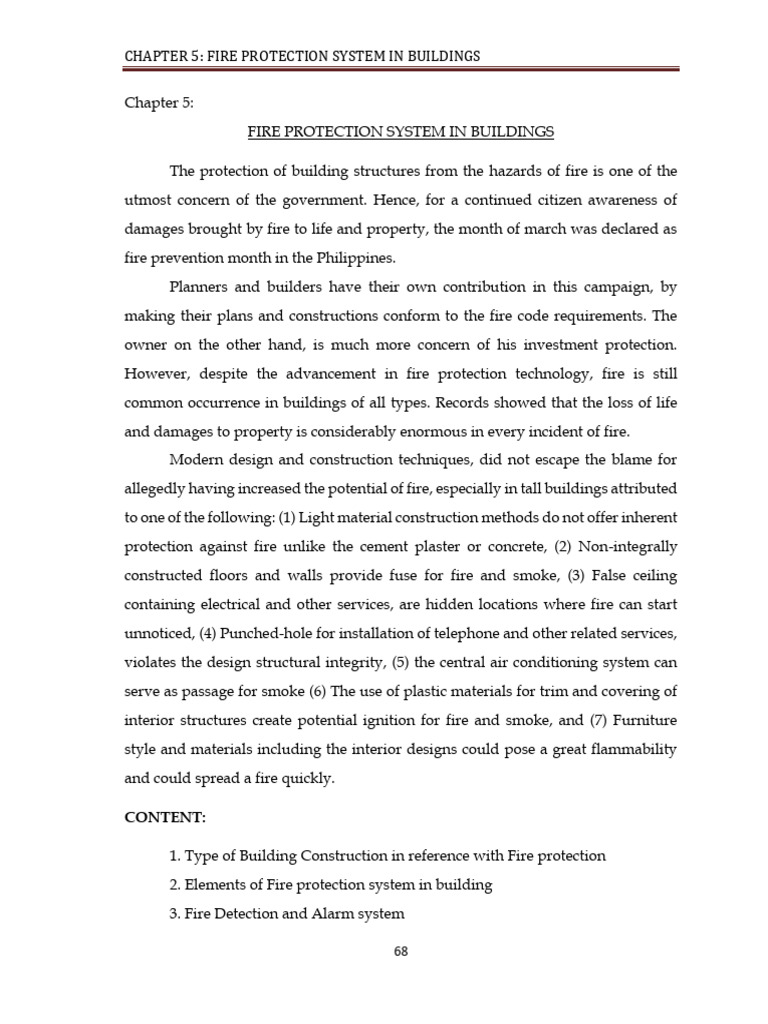 Chapter-5 (1) | PDF | Fire Sprinkler System | Firefighting