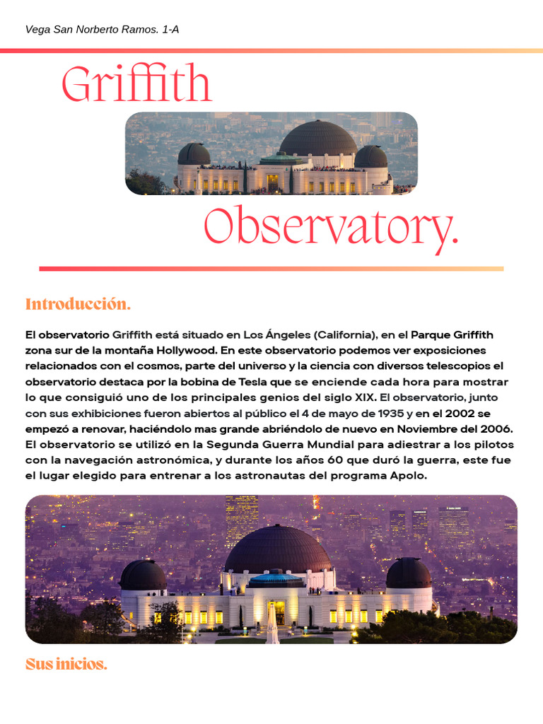 El Observatorio Griffith | PDF