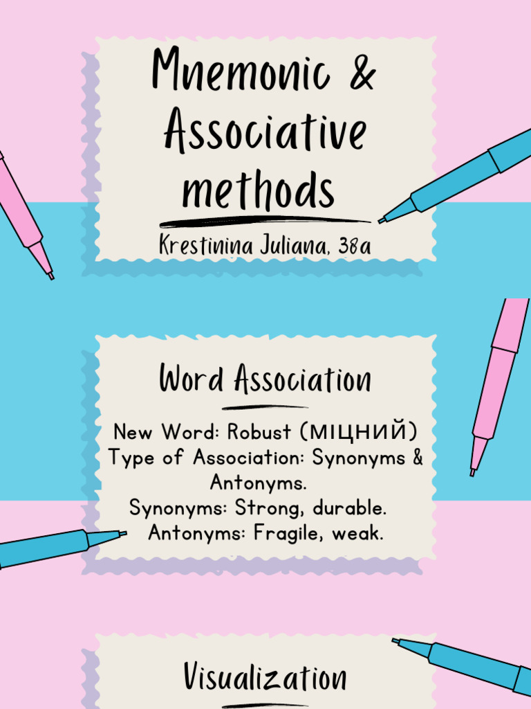 Mnemonic & Associative Methods | PDF
