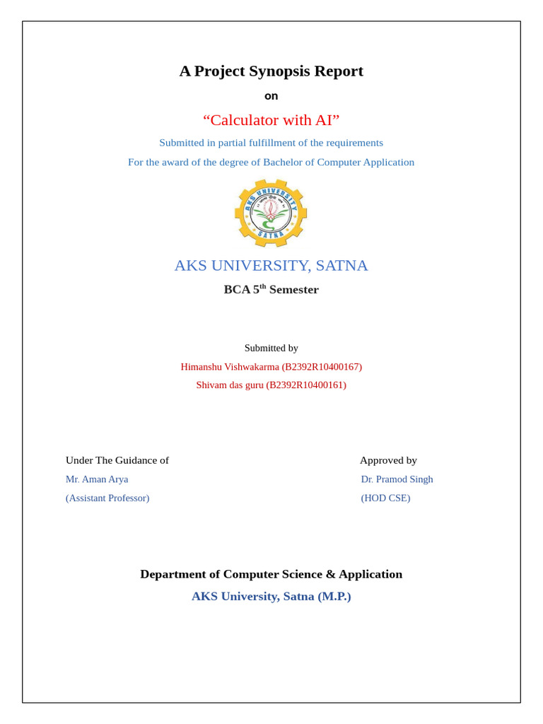 A Project Synopsis Report of 5th Sem and Many More | PDF | Internet & Web | World Wide Web