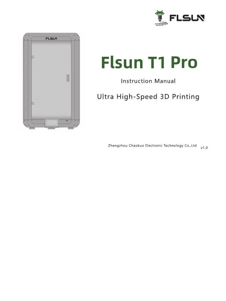 T1 Pro instruction manual | PDF | Manufactured Goods | Equipment
