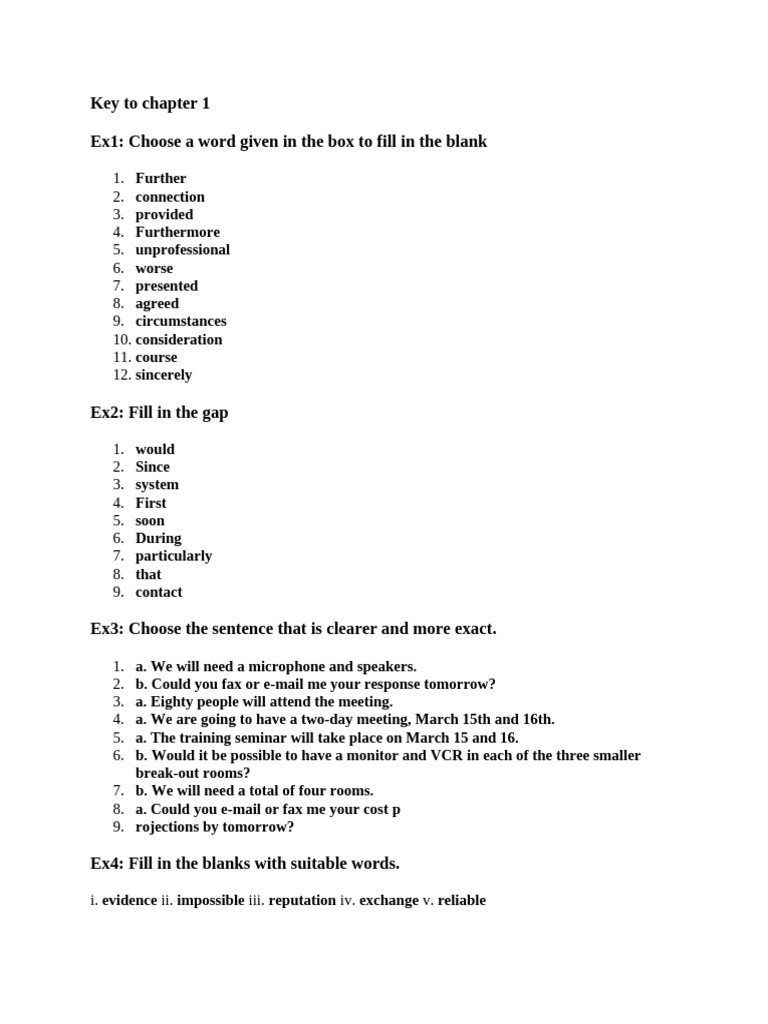 Business Letter Writing Exercises | PDF