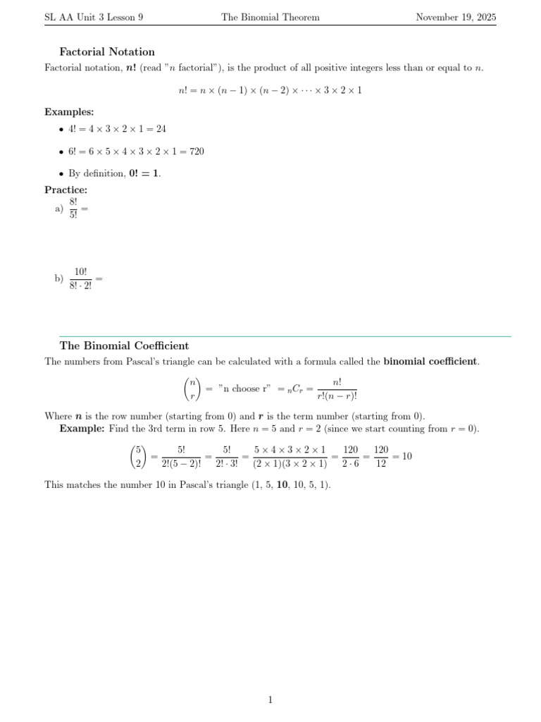 Ibdp SL Aa | PDF | Mathematical Objects | Elementary Mathematics