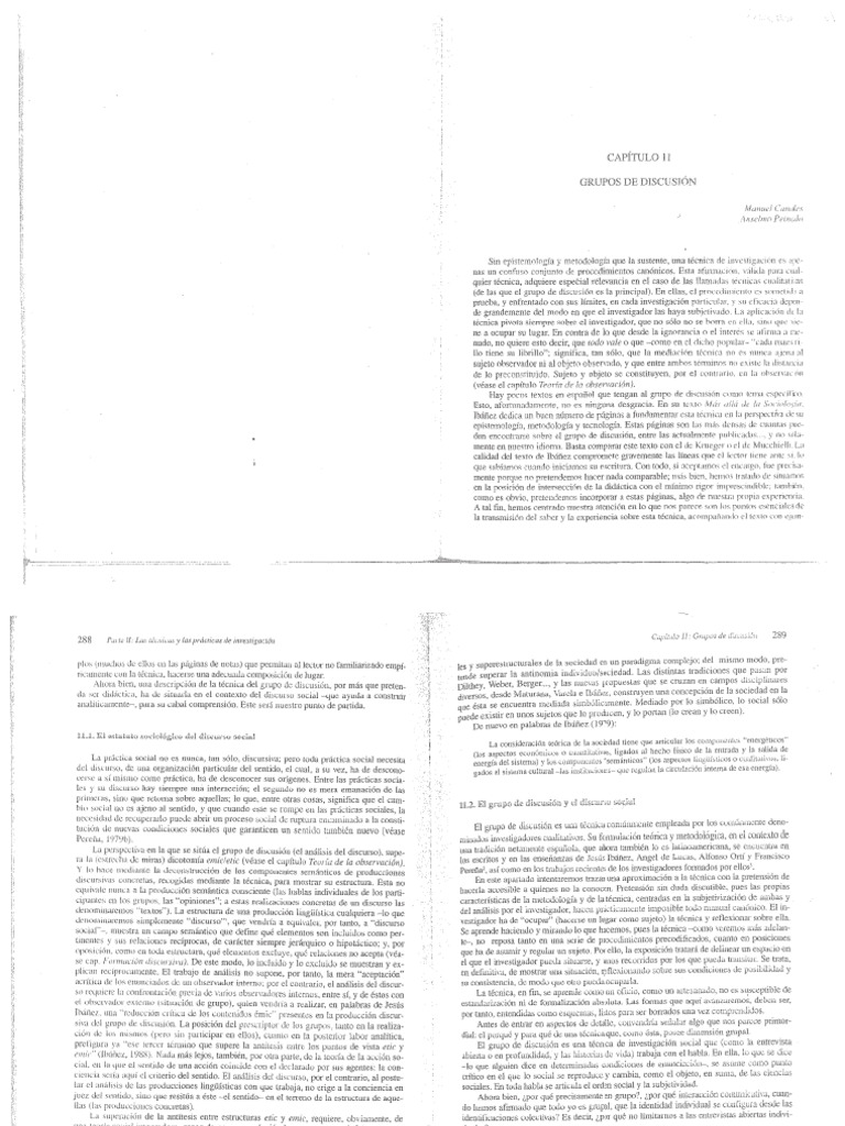 Grupos de Discusion | PDF