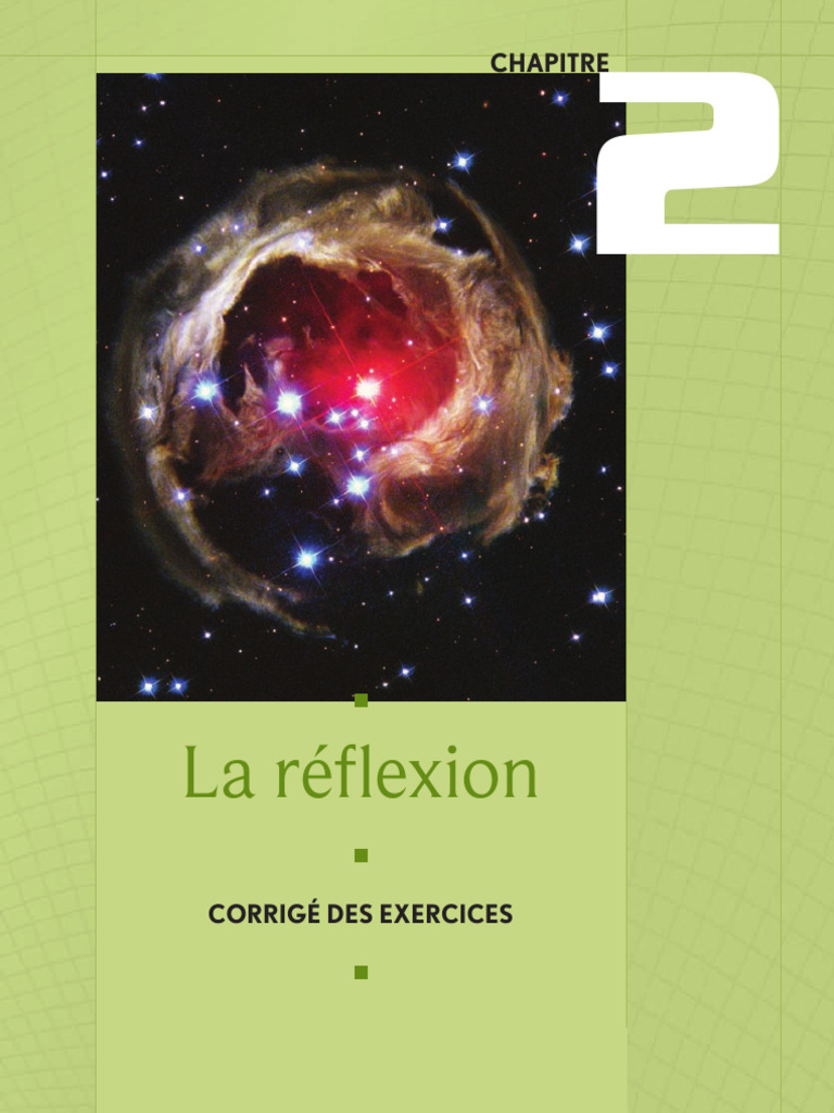 Exercices sur la réflexion de la lumière | PDF | Miroir | Lumière