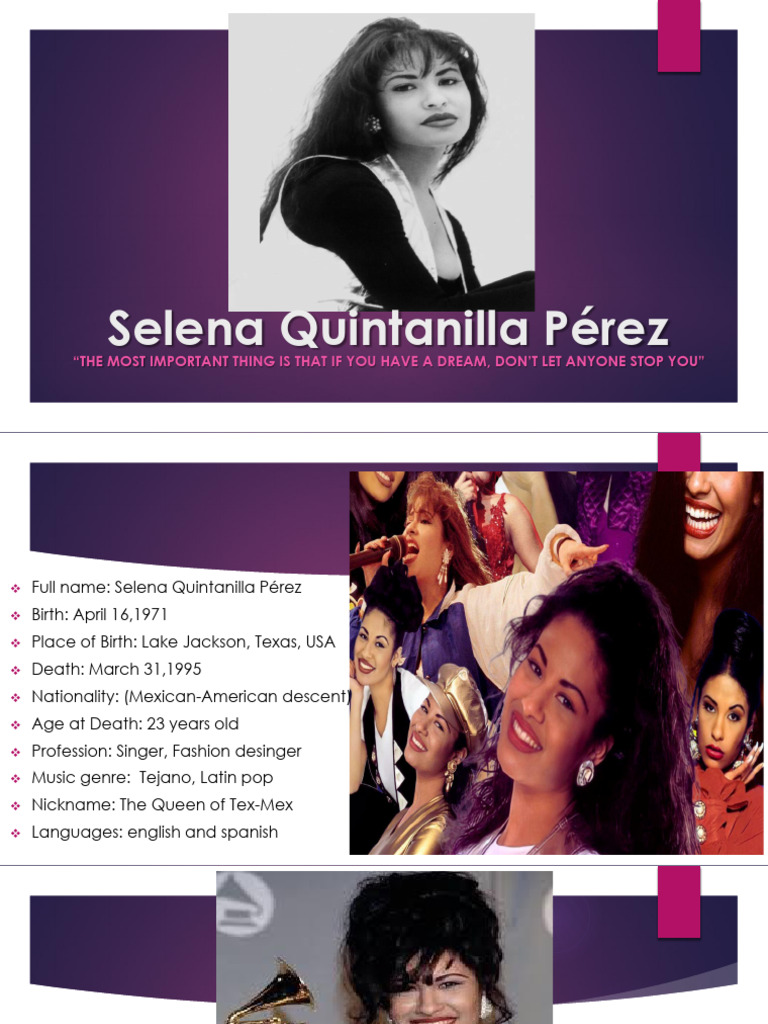 My Favorite Famous Is Selena Quintanilla Pérez | PDF