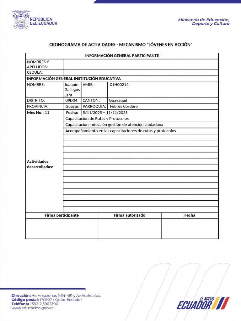 Anexo - 2. - Programación - Semanal - de - Actividades ATC | PDF