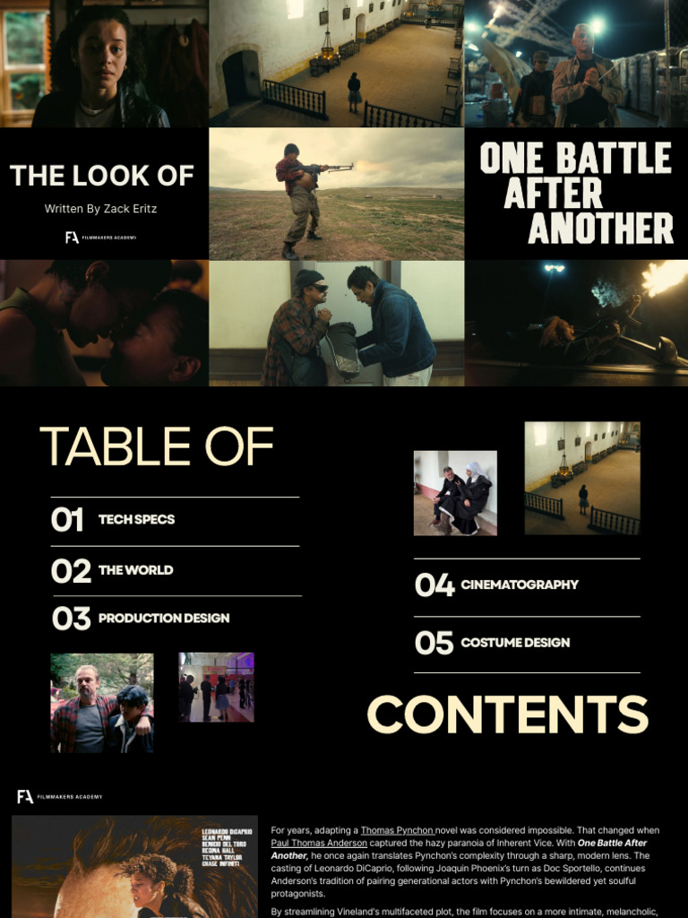 One Battle After Another PDF | PDF | Cinematography