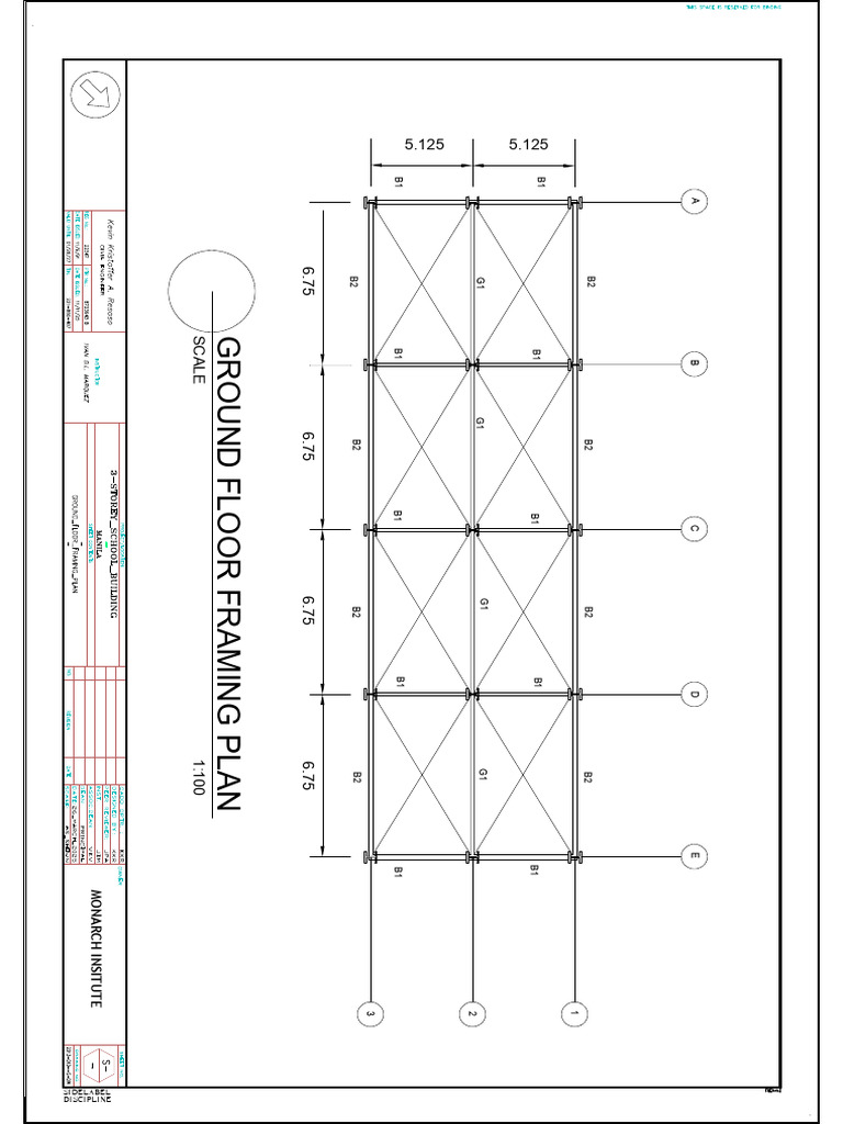 Ground Floor Framing Plan 1:100 | PDF