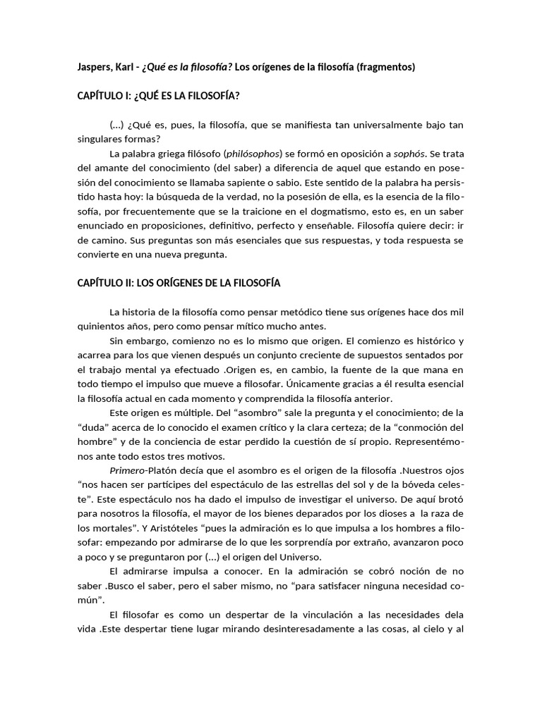 Orígenes de La Filosofía | PDF | Conocimiento