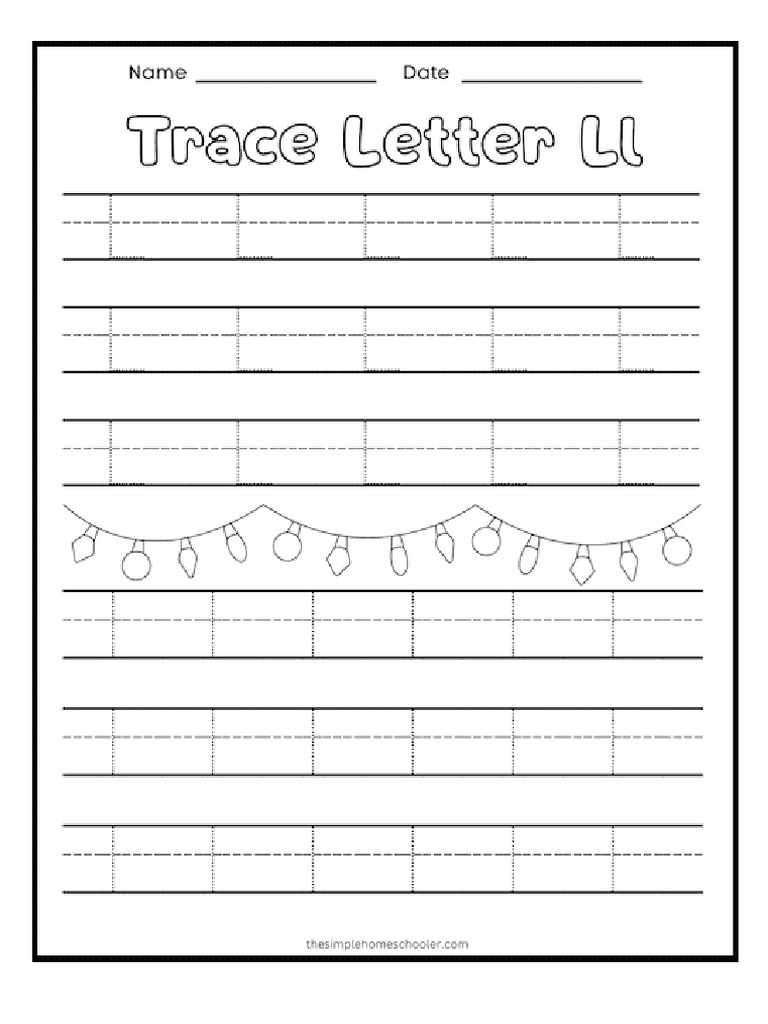 Letter LL Worksheet | PDF