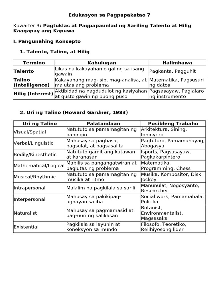 Values 7 Honesty - Handout and Activity Sheet | PDF