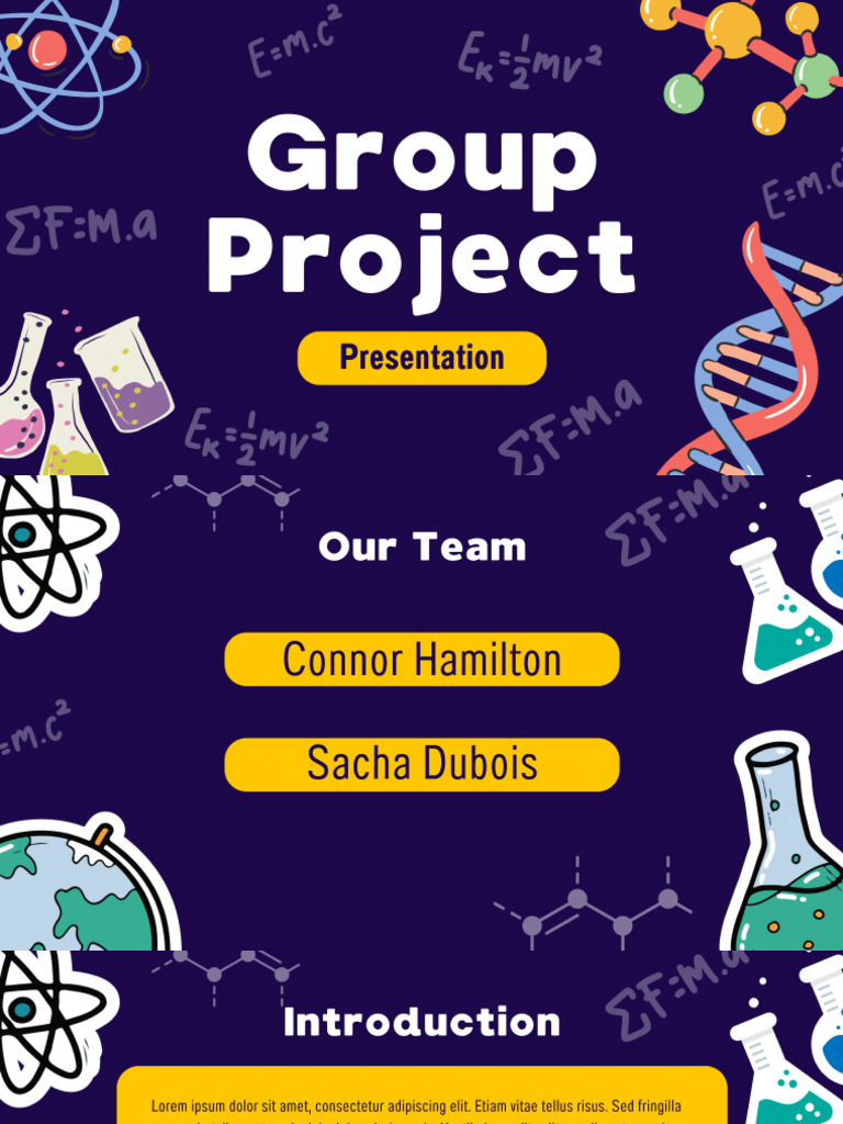 Purple Yellow Playful Science Laboratory Group Project Presentation | PDF