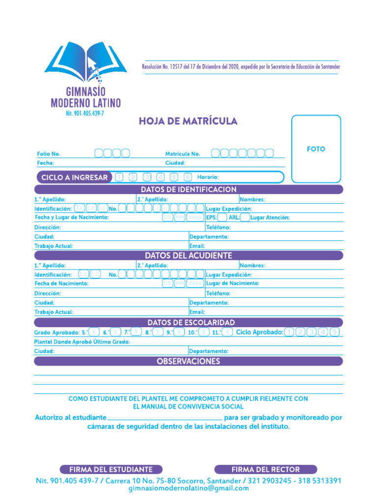 Colegio Moderno | PDF