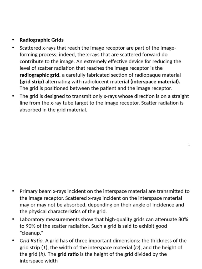 Grid Types | PDF | Radiography | X Ray