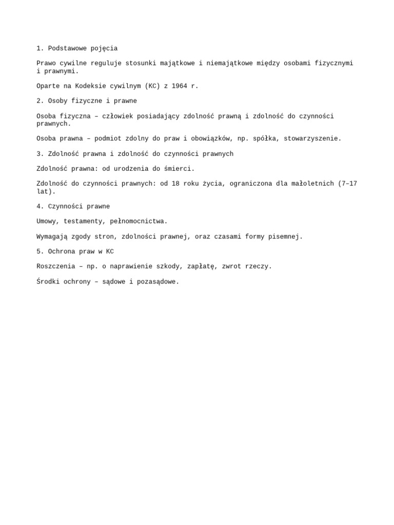 Notatka 1 | PDF