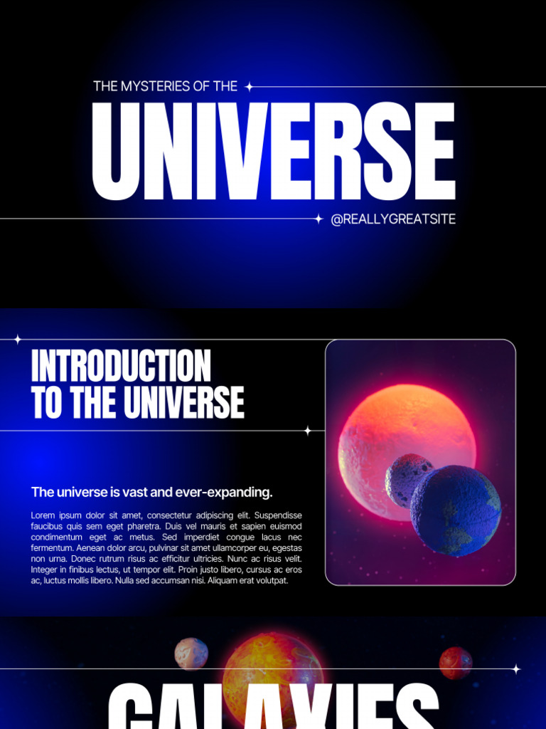 White and Black Illustrated Universe Physics Presentation (1) | PDF