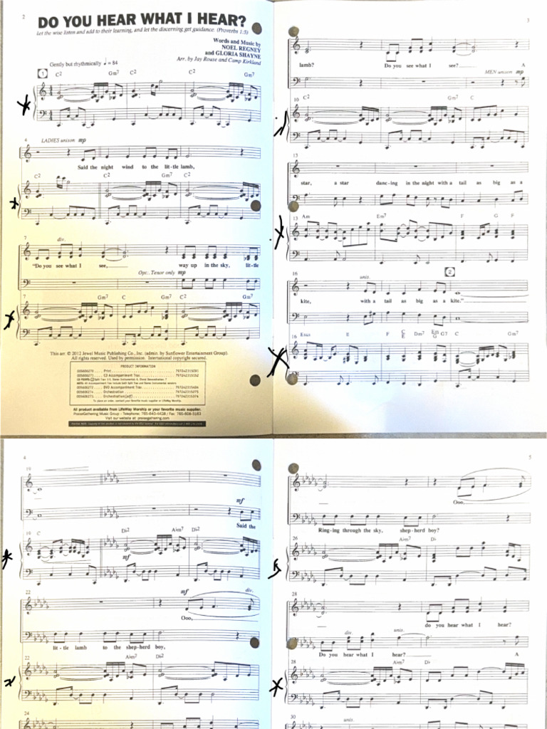 DO YOU HEAR WHAT I HEAR (Chords and Sheet Music) | PDF