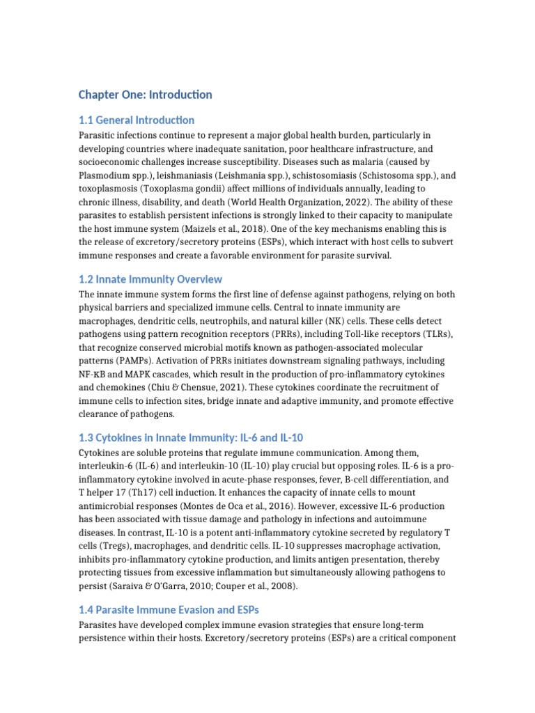 Thesis Chapter1 Full | PDF | Immune System | Innate Immune System